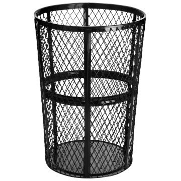 wire trash can large