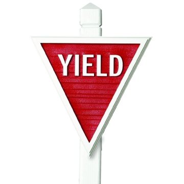 equilateral triangle yield sign