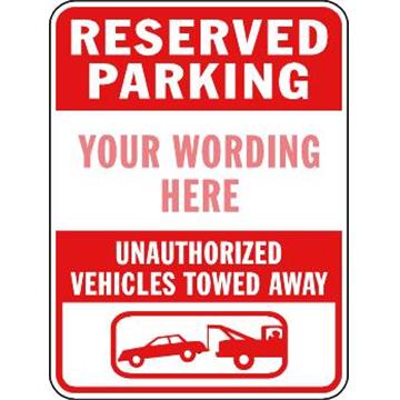 Reserved Parking Signs