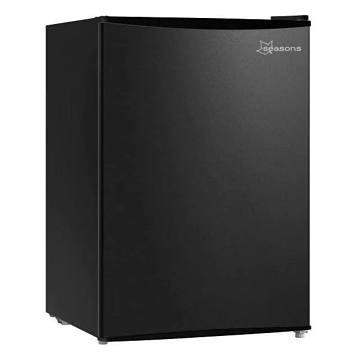 black mini fridge