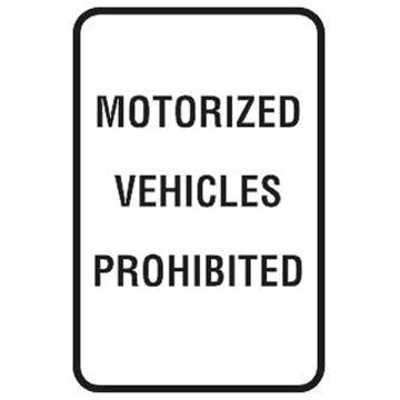 prohibited road signs