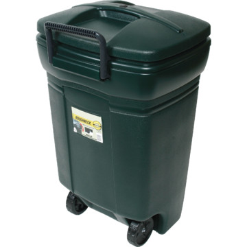 45 Gallon Rubbermaid Green Rollout Trash Can With Lid | HD Supply