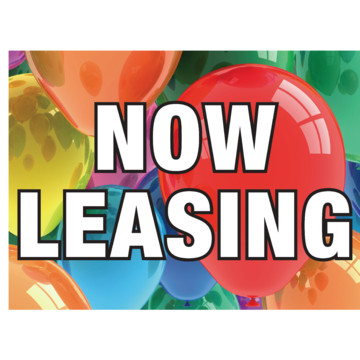 Now Leasing Signs