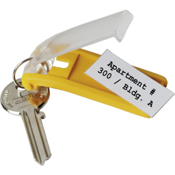 Yellow Modern Key Box Replacement Key Tags, Package of 6 | HD Supply